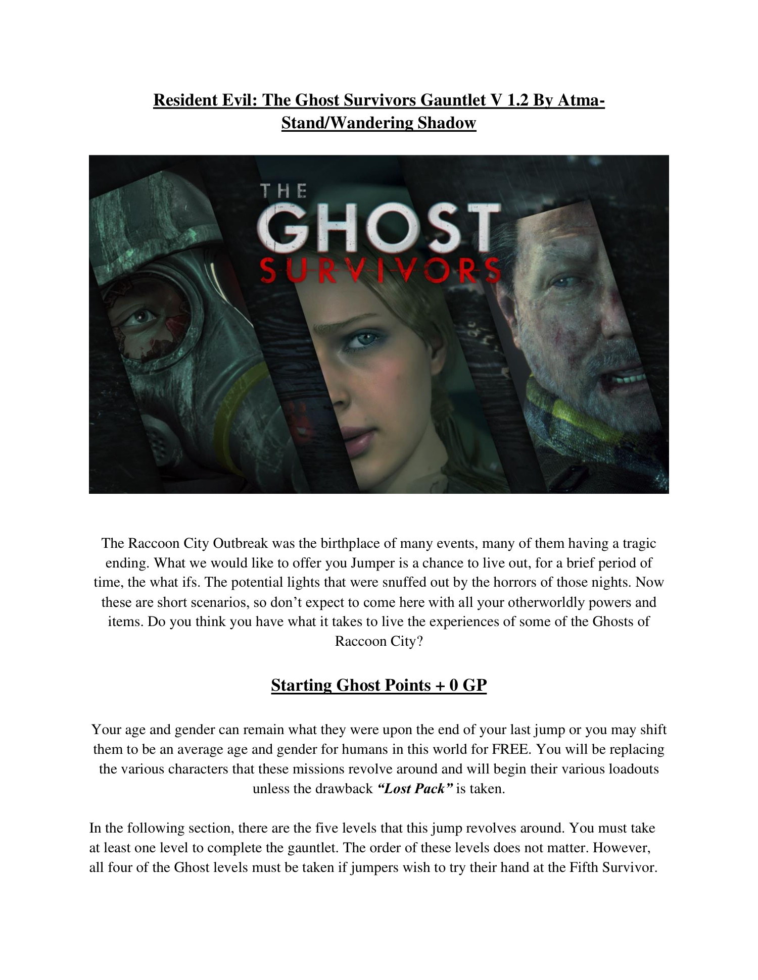 Resident Evil The Ghost Survivor Gauntlet V1.2.docx | DocDroid