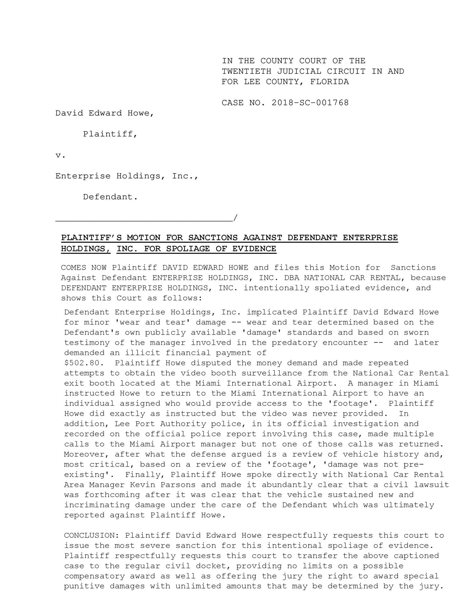 Motion to Sanction for Evidence Spoliation.pdf | DocDroid Motion to Sanction for Evidence Spoliation.pdf | DocDroid