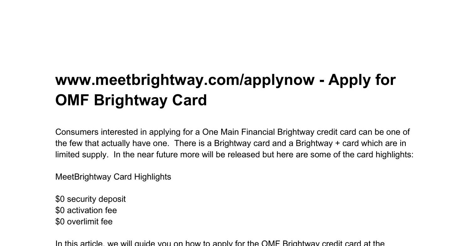 www.meetbrightway.com_applynow - Apply for OMF Brightway Card.docx ...