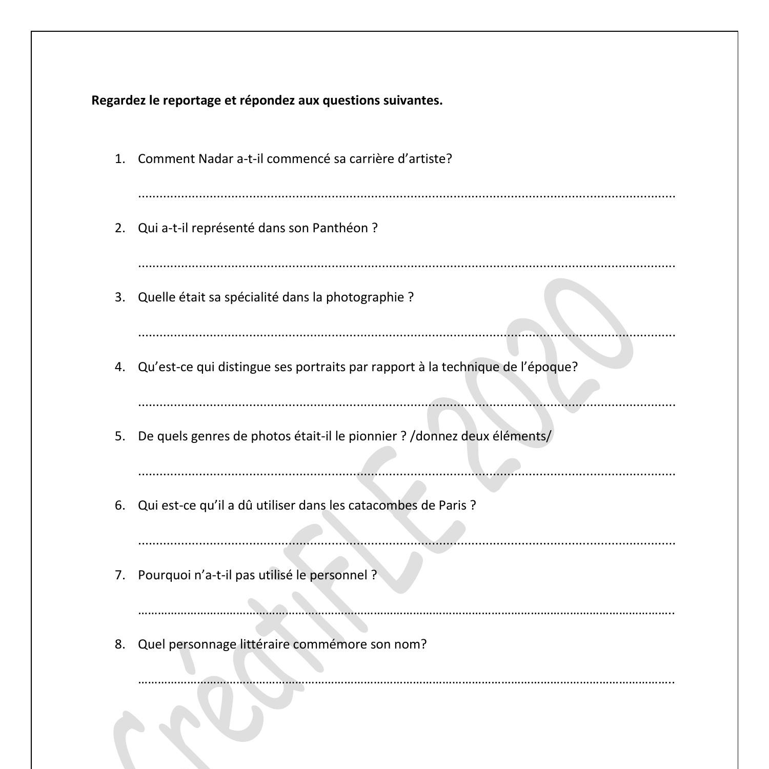 Regardez le reportage et répondez aux questions suivantes.docx | DocDroid Regardez le reportage et répondez aux questions suivantes.docx | DocDroid