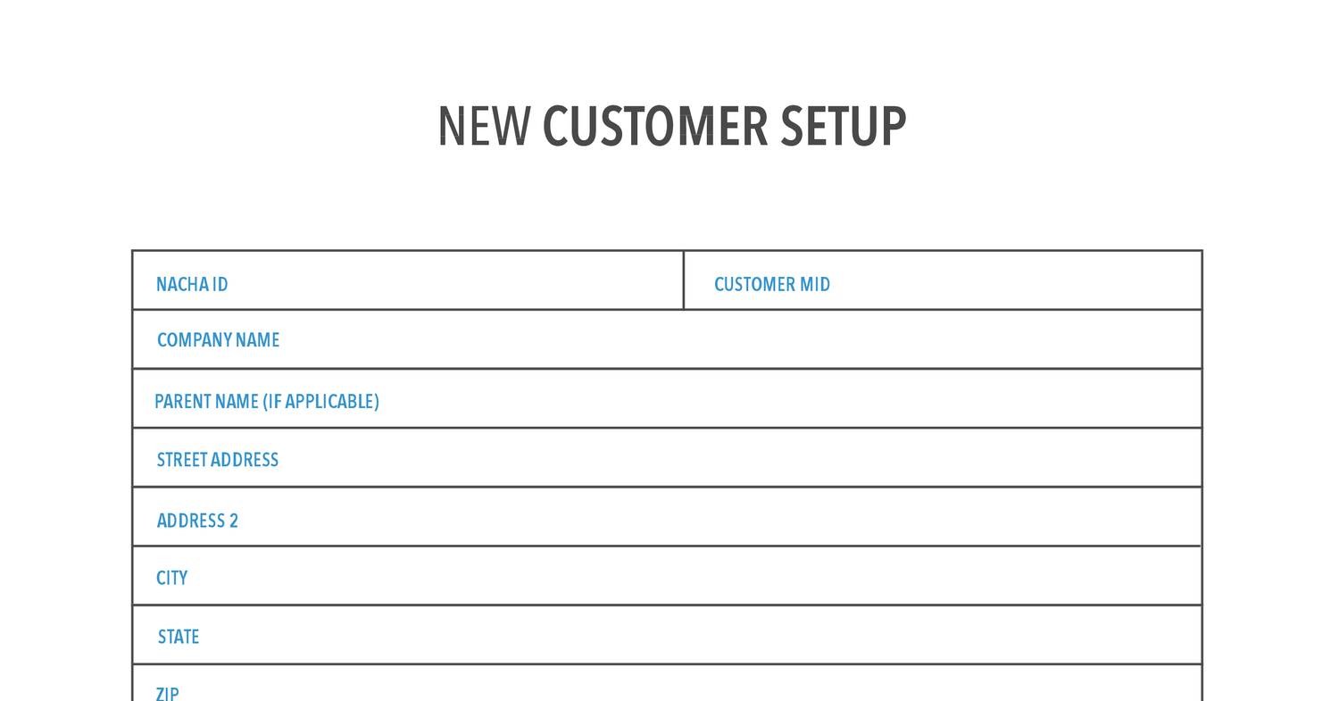 ACH New Customer Setup Form.pdf | DocDroid ACH New Customer Setup Form.pdf | DocDroid